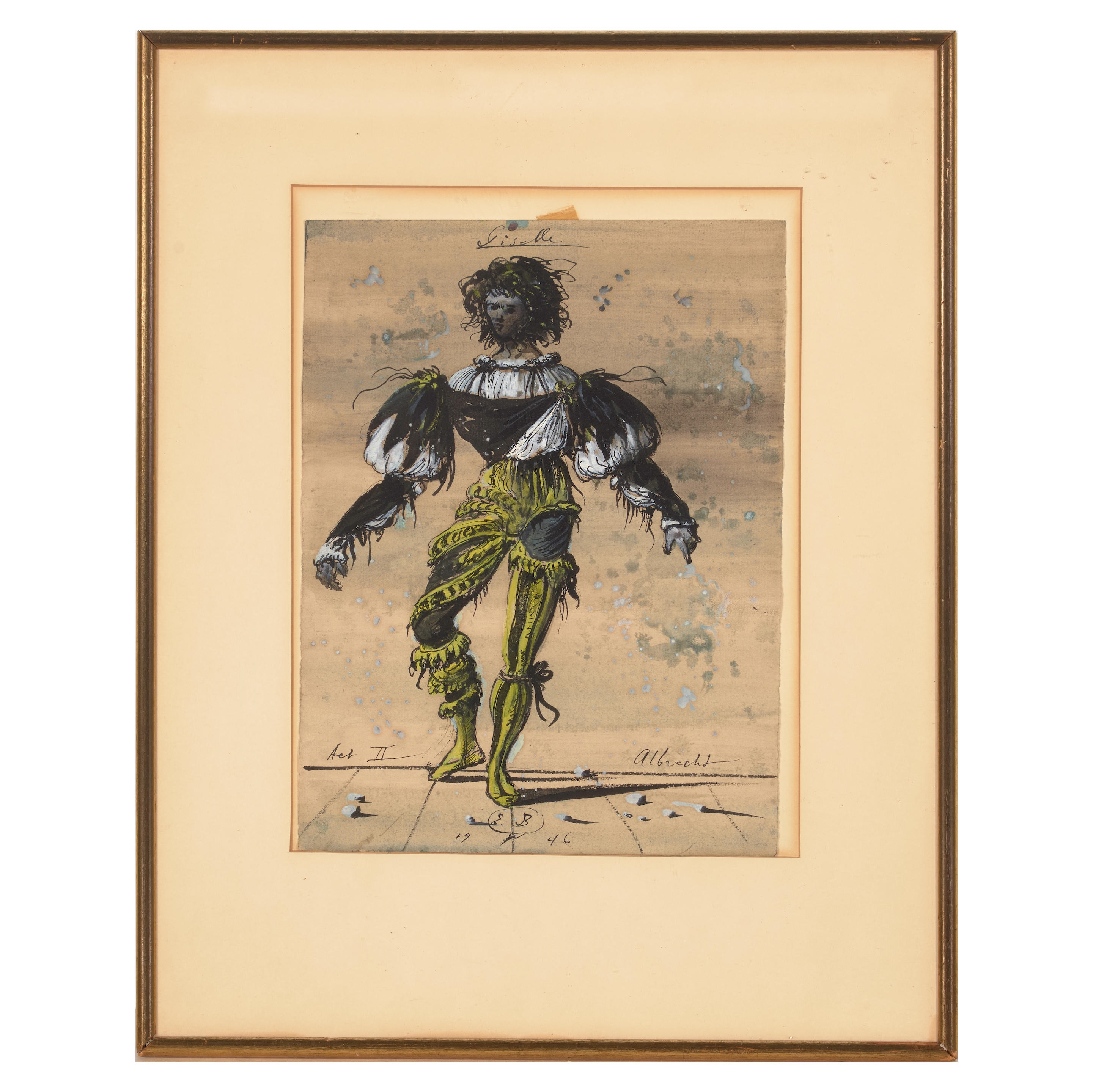 Eugène Berman | Costume Design for Albrecht in Giselle, Act II (46 ...