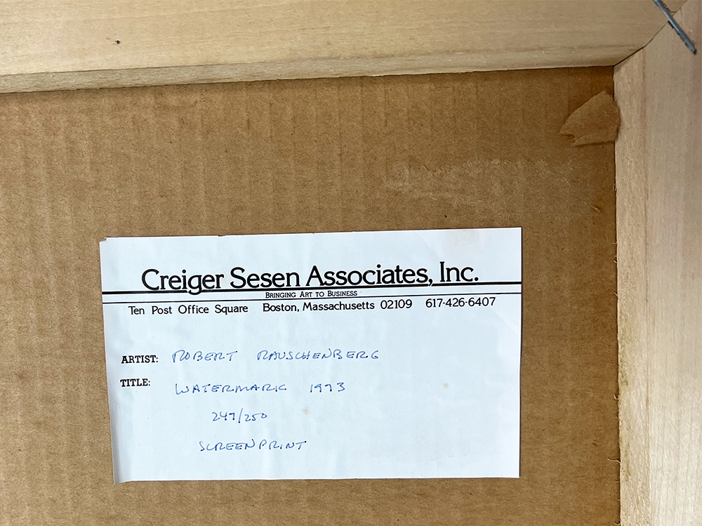 Robert Rauschenberg | ROBERT RAUSCHENBERG (American (1973) | MutualArt