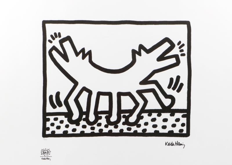 Keith Haring | Two Headed Dog | MutualArt