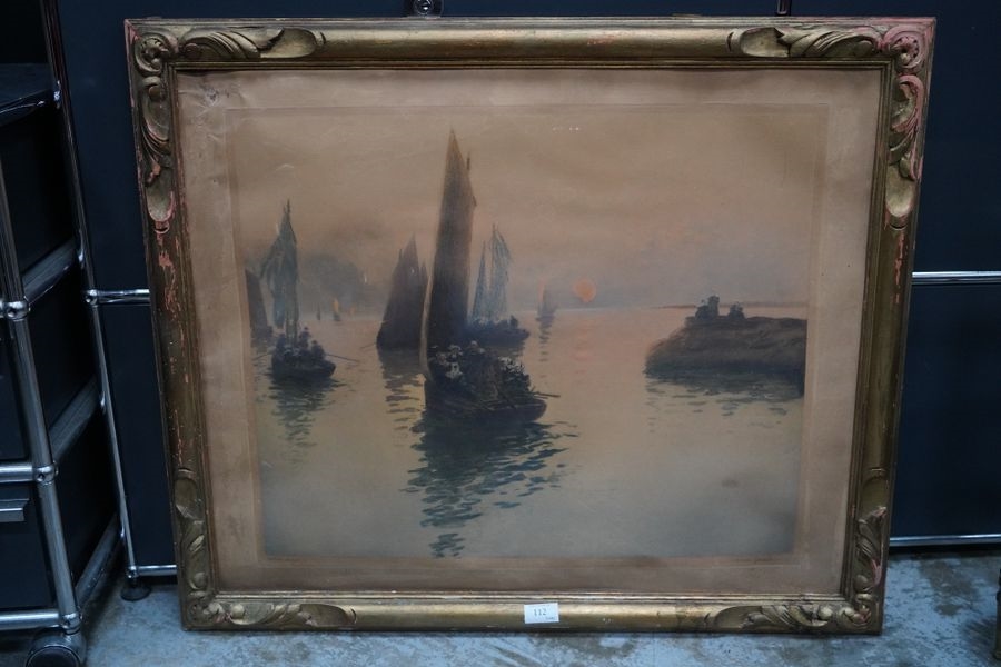 Fernand Legoult | Port en Bretagne Lithographie en couleur | MutualArt