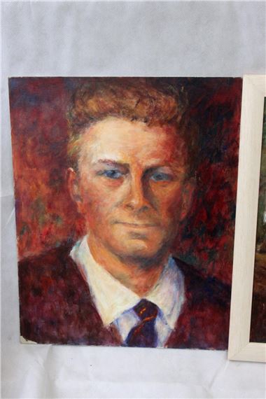 Kathleen Downing | Oil on board Portrait by Kathleen Downing | MutualArt