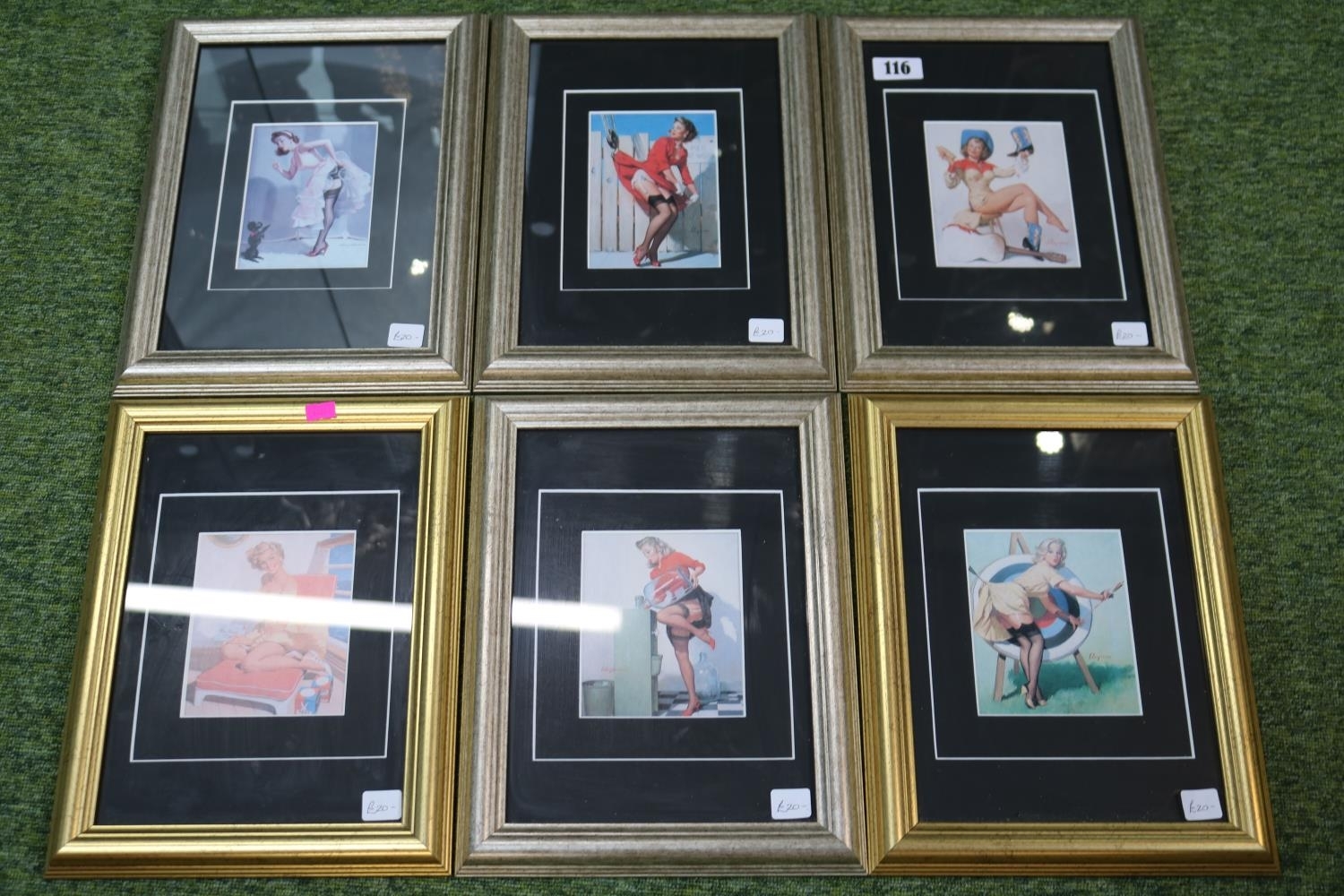 Gil Elvgren | Collection of Six Pin Up s Style Prints to include Gil E ...