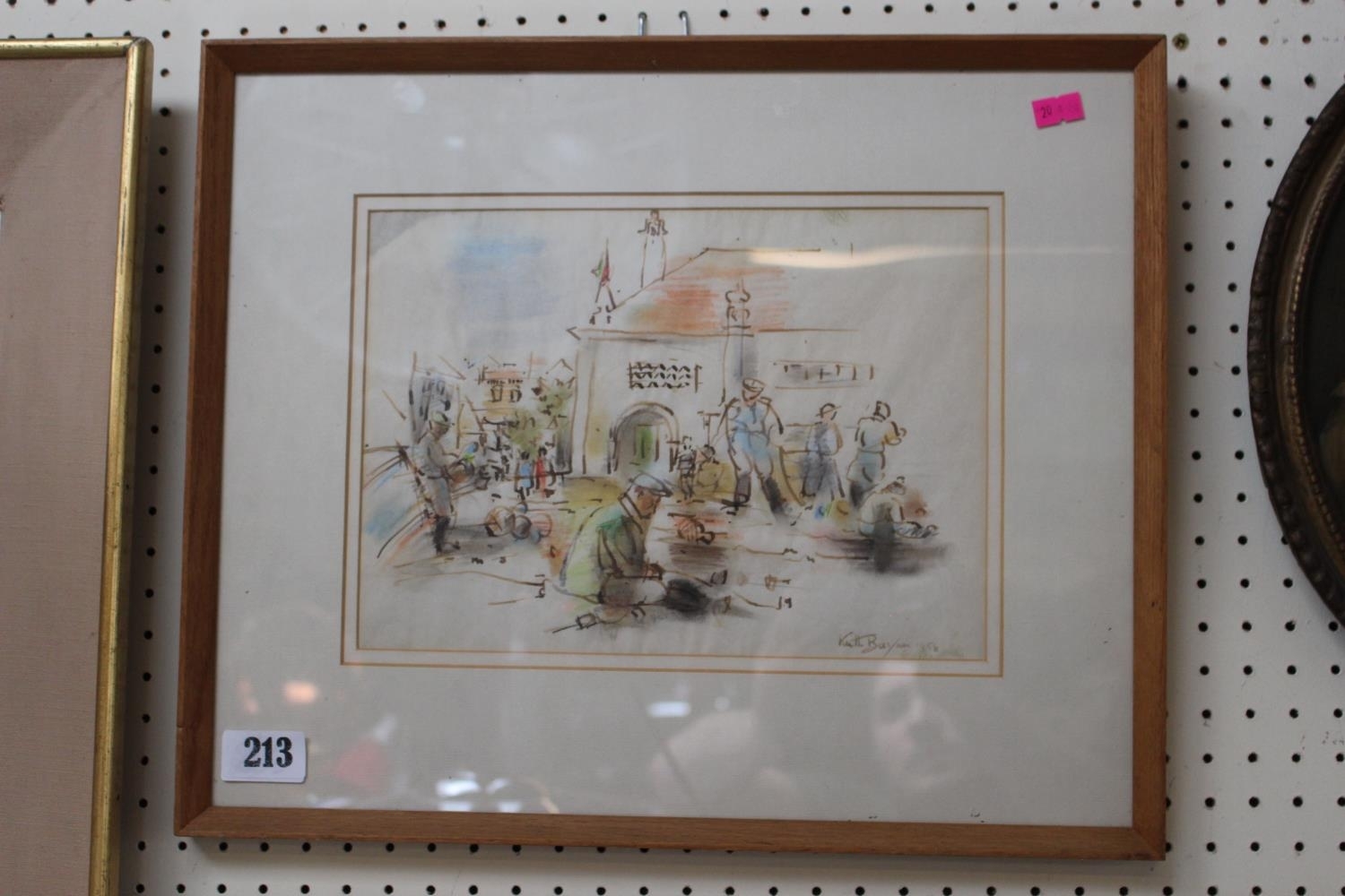 Keith Stuart Baynes | Keith Baynes . Portuguese street scene watercolou ...