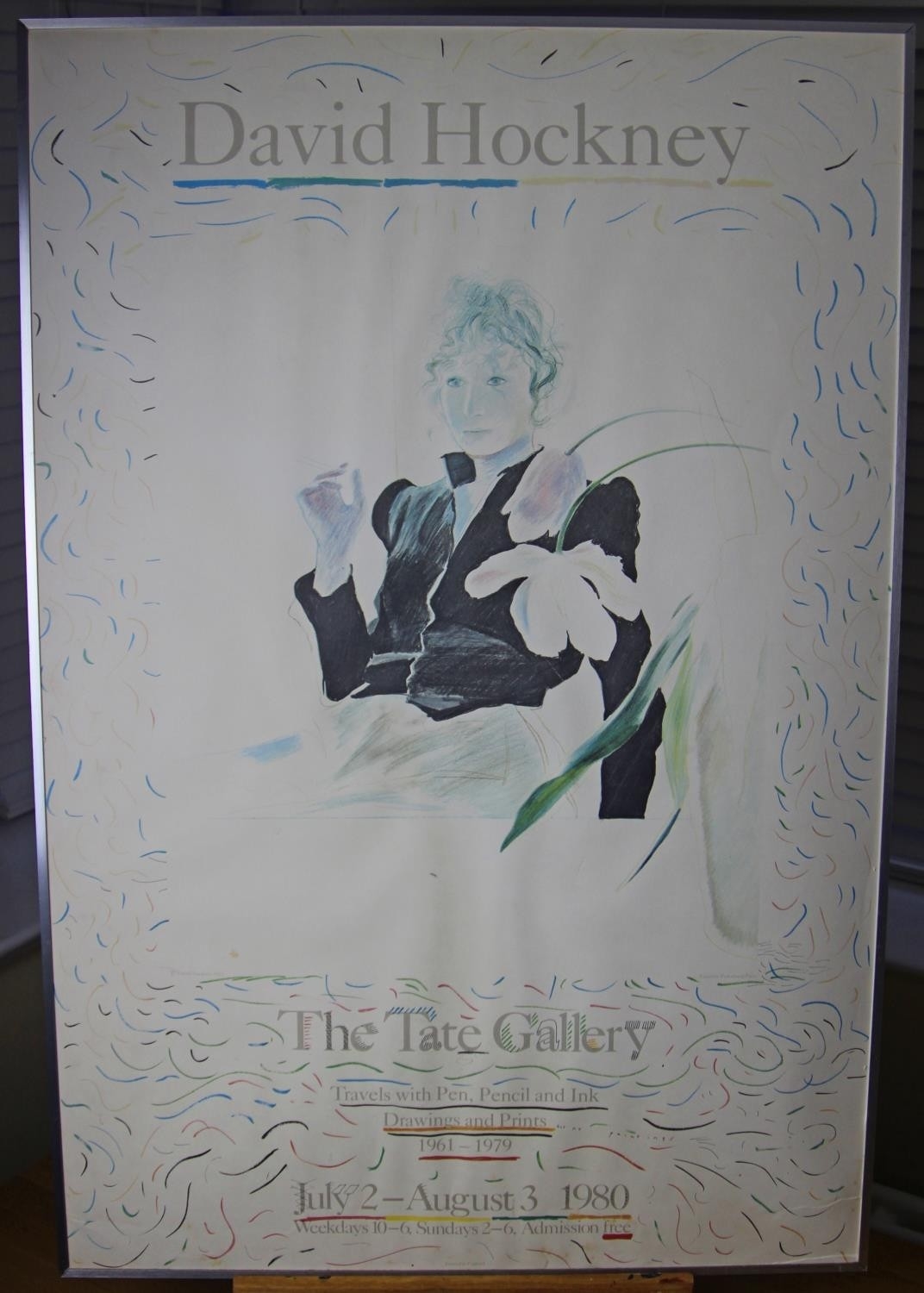 David Hockney | David Hockney Original Tate Gallery Poster Framed ...