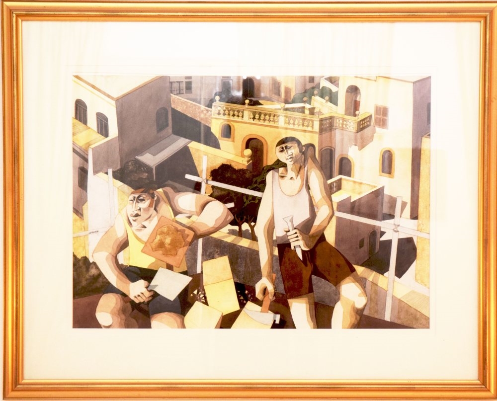 George Large | Builders (1956) | MutualArt