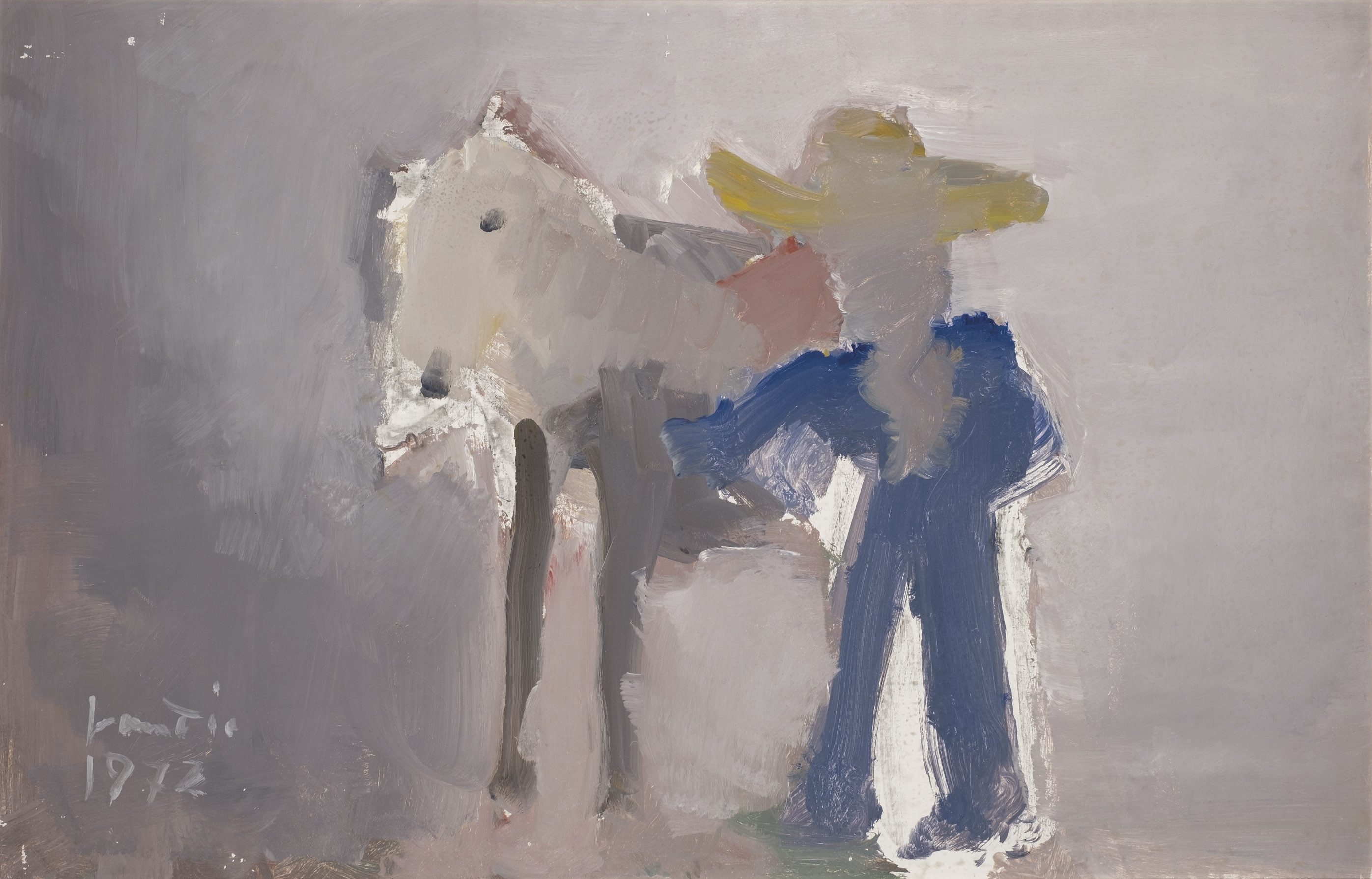 Constantino Grandío | Man with Donkey (1972) (1972) | MutualArt