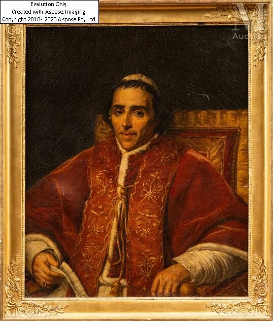 Jacques-Louis David | Portrait du pape Pie VII (1805) | MutualArt