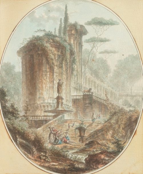 Jean Henry Alexandre Pernet | Animated architectural ruins | MutualArt