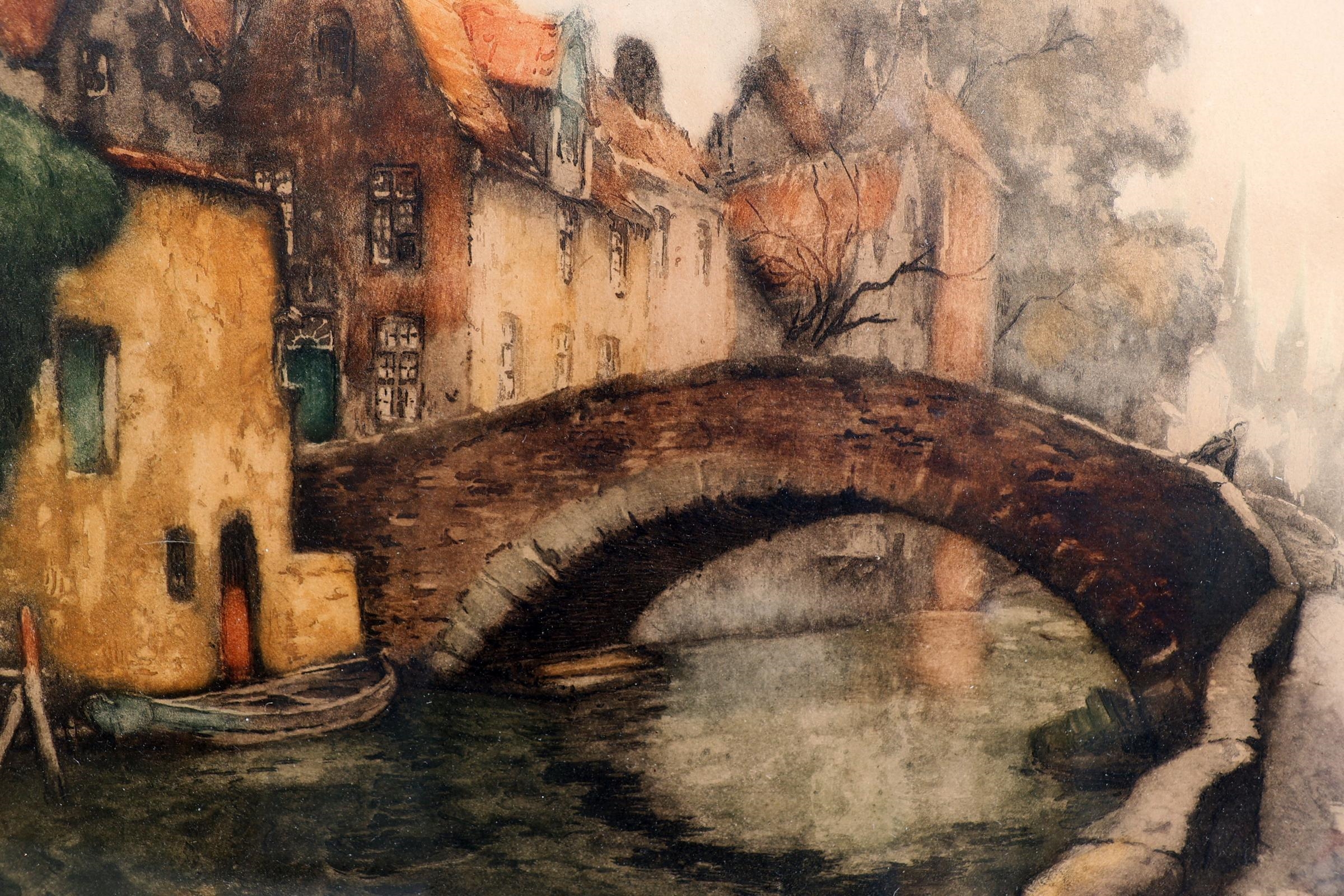 Alfred Van Neste | Alfred van Neske, 1874-1969, Brugge, ets, 34 x 36 cm | MutualArt