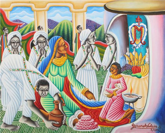 Gerard Valcin | Gerard Valcin – Figures at a Church Feast (1982 ...