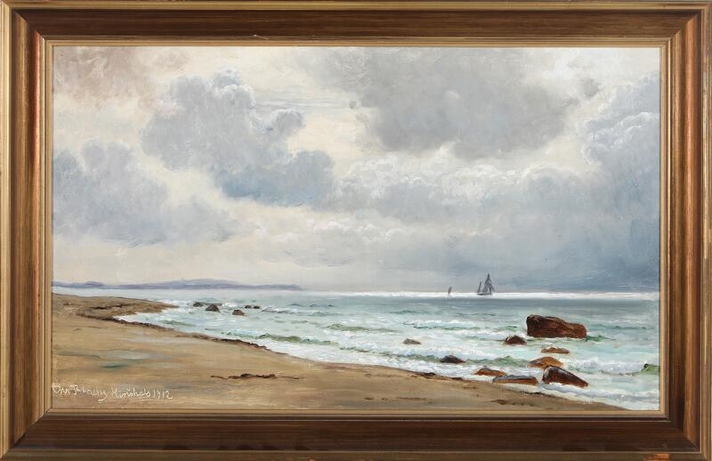 Christian Blache | Coastal scenery from Hirtshals (1912) | MutualArt