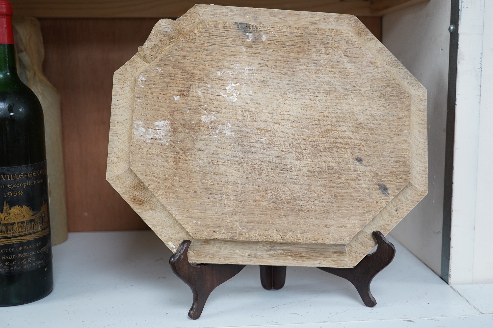 Robert Thompson | A Mouseman carved oak octagonal bread board | MutualArt