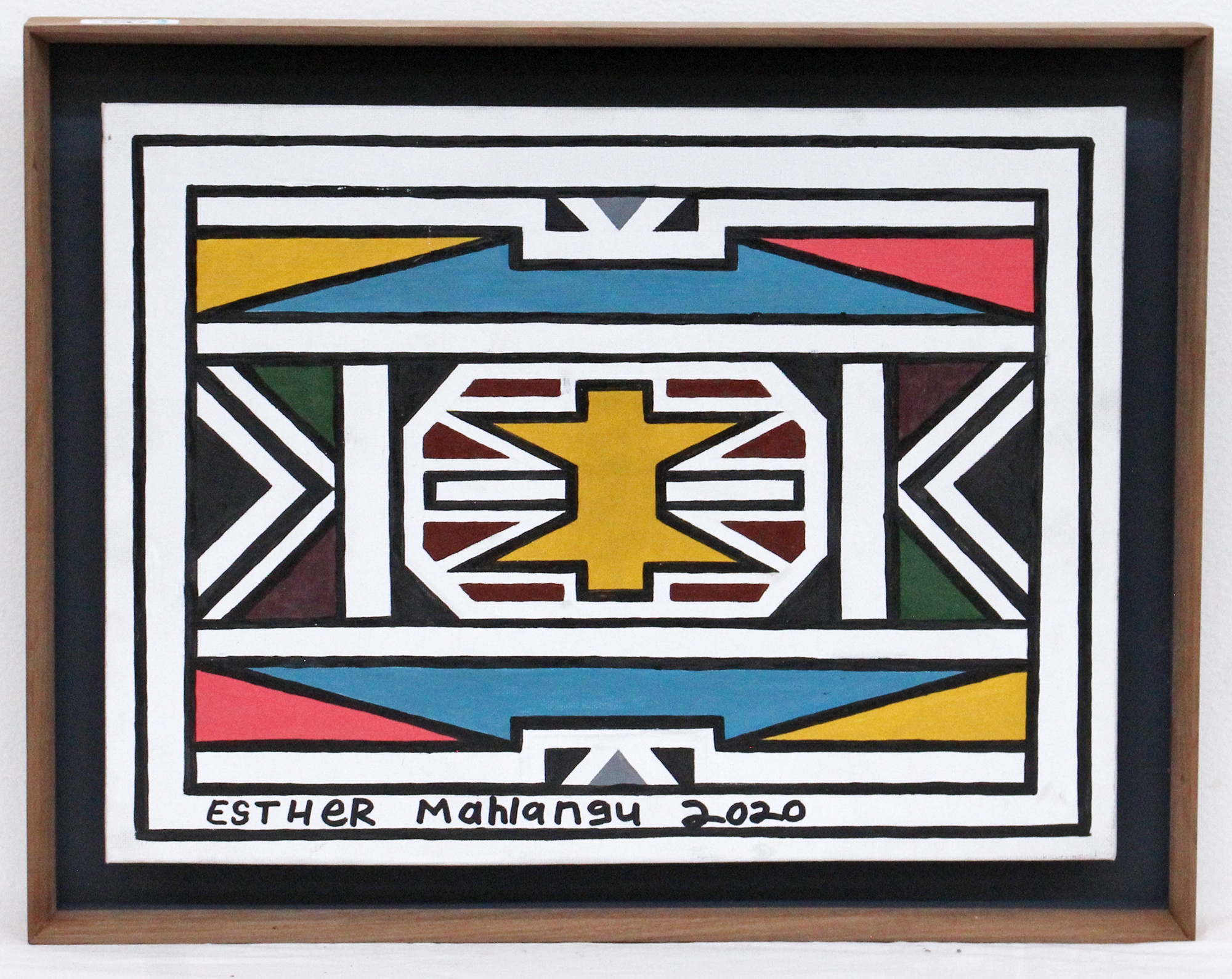Esther Mahlangu | ABSTRACT NDEBELE PATTERN (2020) | MutualArt