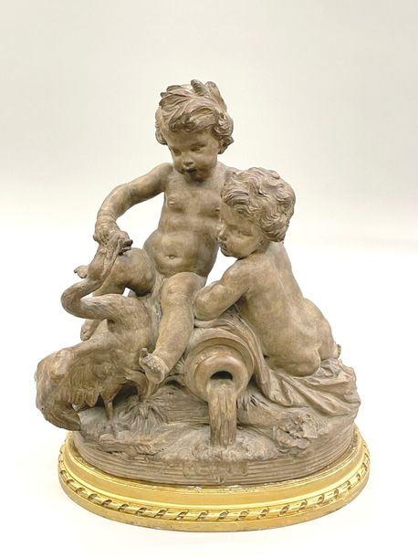 Claude Michel Clodion | In the taste of CLODION Putto with spring and ...