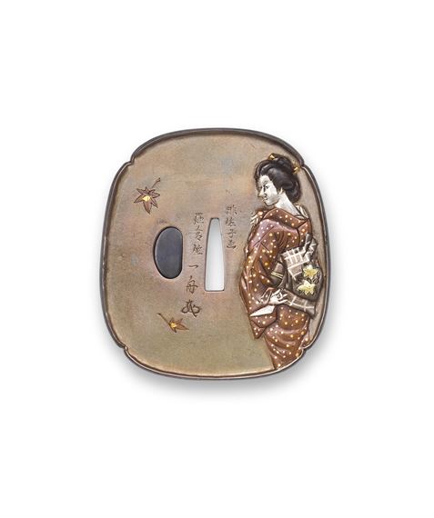 Kawai Isshu | Large Tsuba (Mid 20th Century) | MutualArt