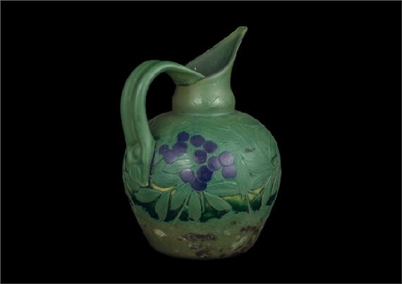 Daum Frères | Pitcher with design of Lepidodendron (Circa 1909) | MutualArt