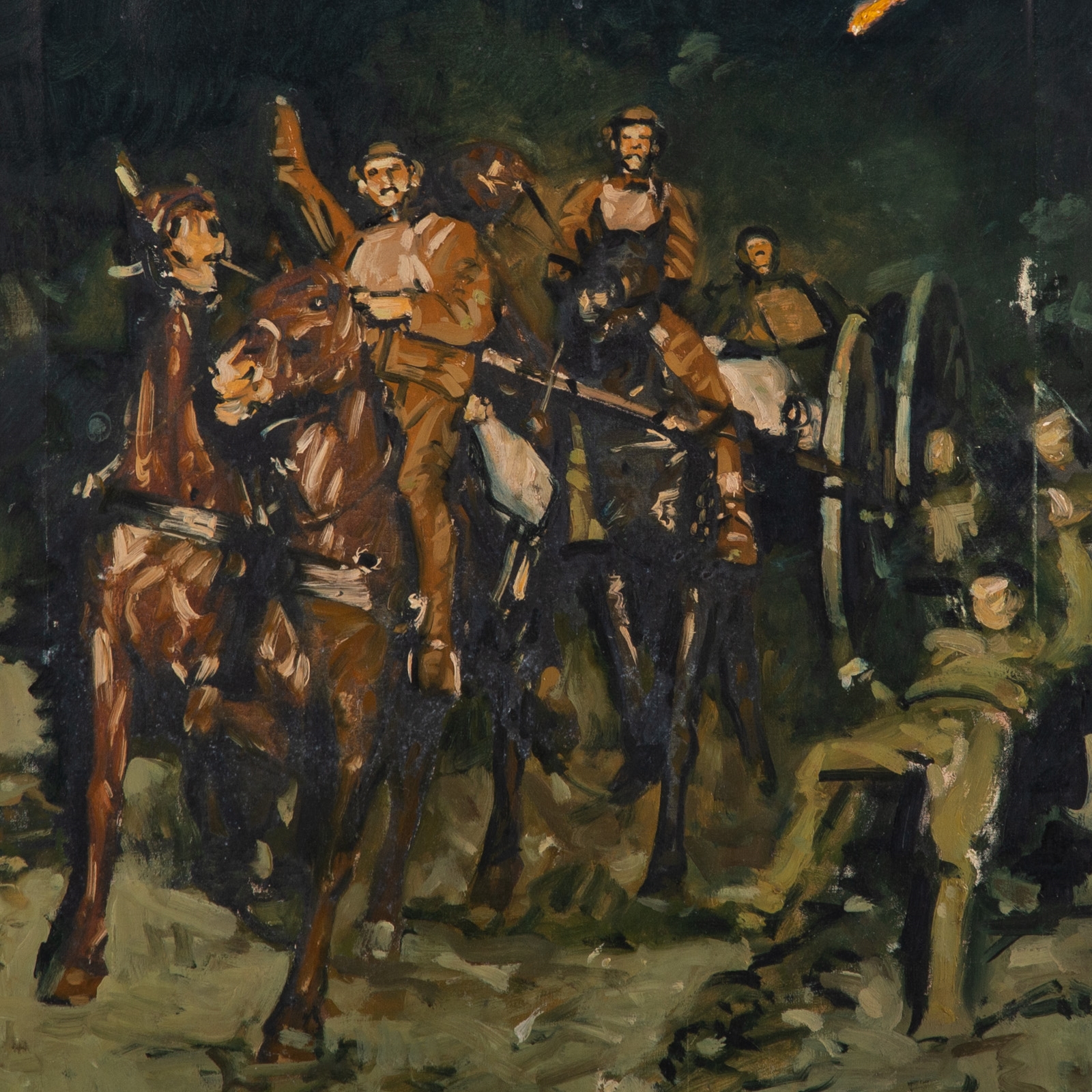 Gilbert Gaul | Bringing Up the Guns (1855) | MutualArt