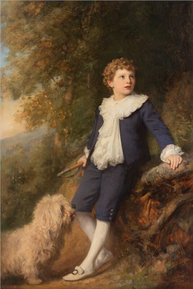 William Robert Symonds | Portrait of a Young Girl (1881) | MutualArt