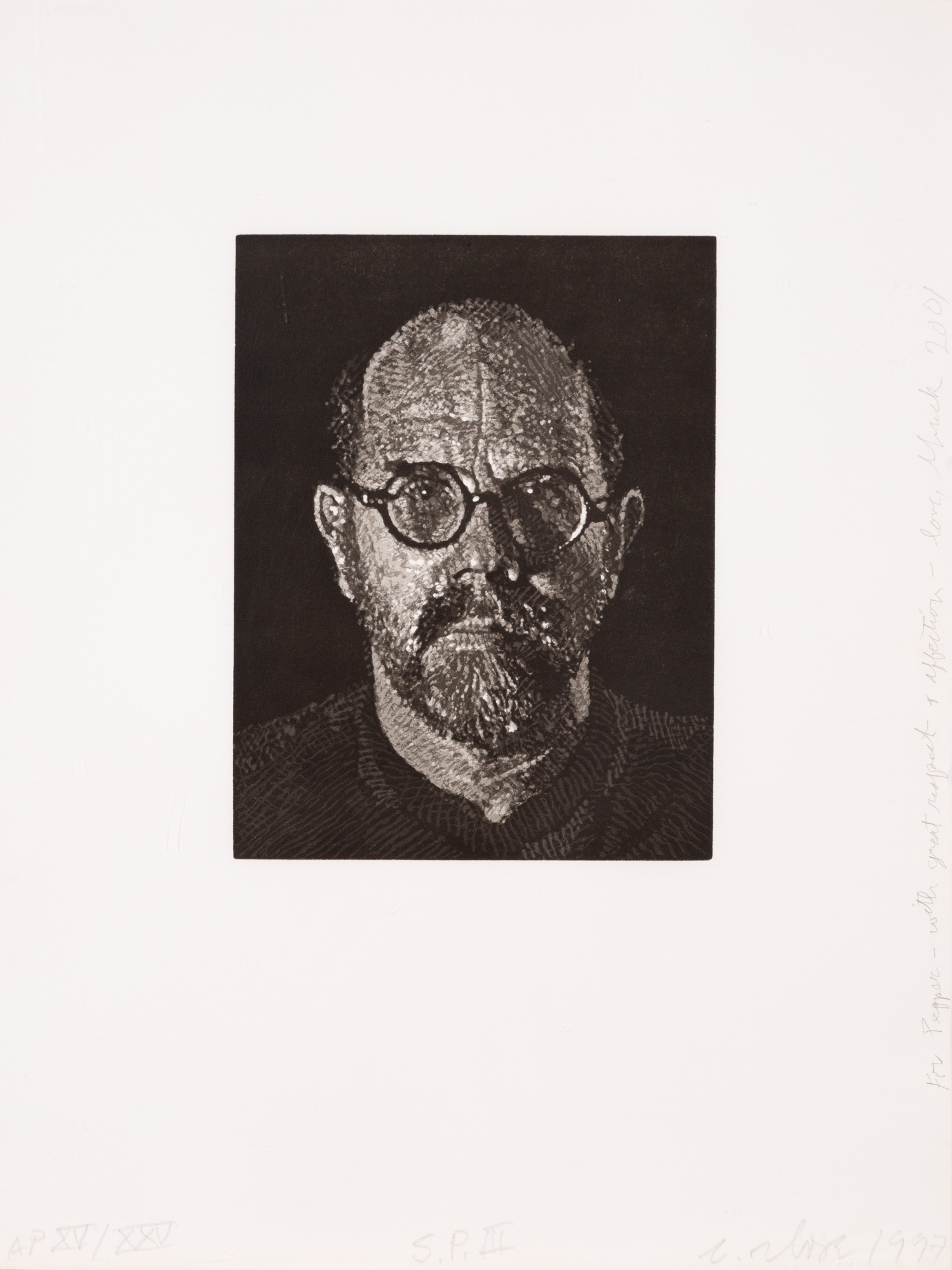 Chuck Close | SELF-PORTRAIT I (S.P. III) (2001) | MutualArt