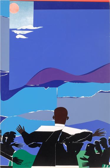 Romare Bearden | MARTIN LUTHER KING | MutualArt