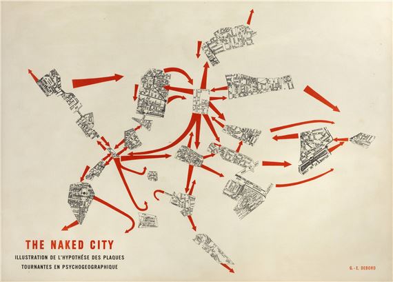 Guy-Ernest Debord | The Naked City: illustration de l'hypothése des ...