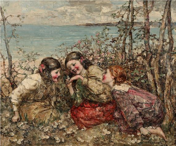 Edward Atkinson Hornel | signed (1923) | MutualArt