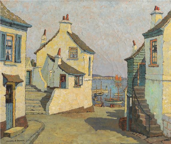 James P. Power | Old Port St Ives-Cornwall (1924) | MutualArt