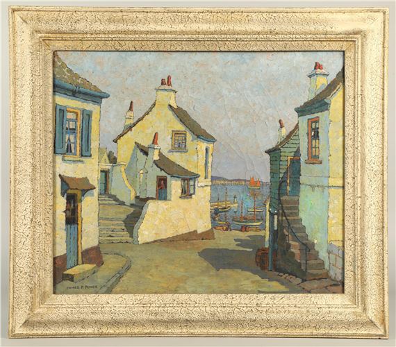 James P. Power | Old Port St Ives-Cornwall (1924) | MutualArt