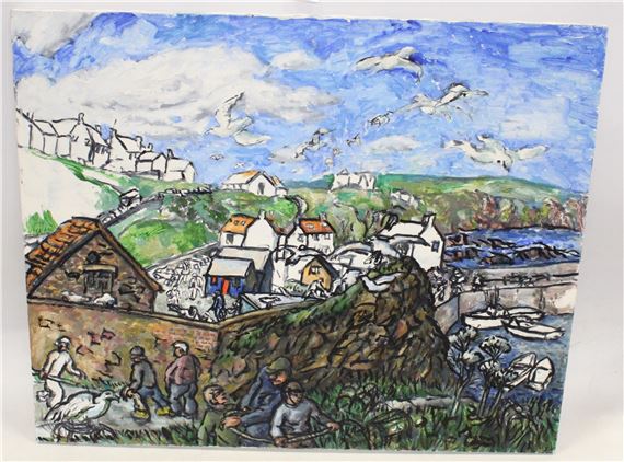 Eric Ritchie | untitled coastal townscape | MutualArt
