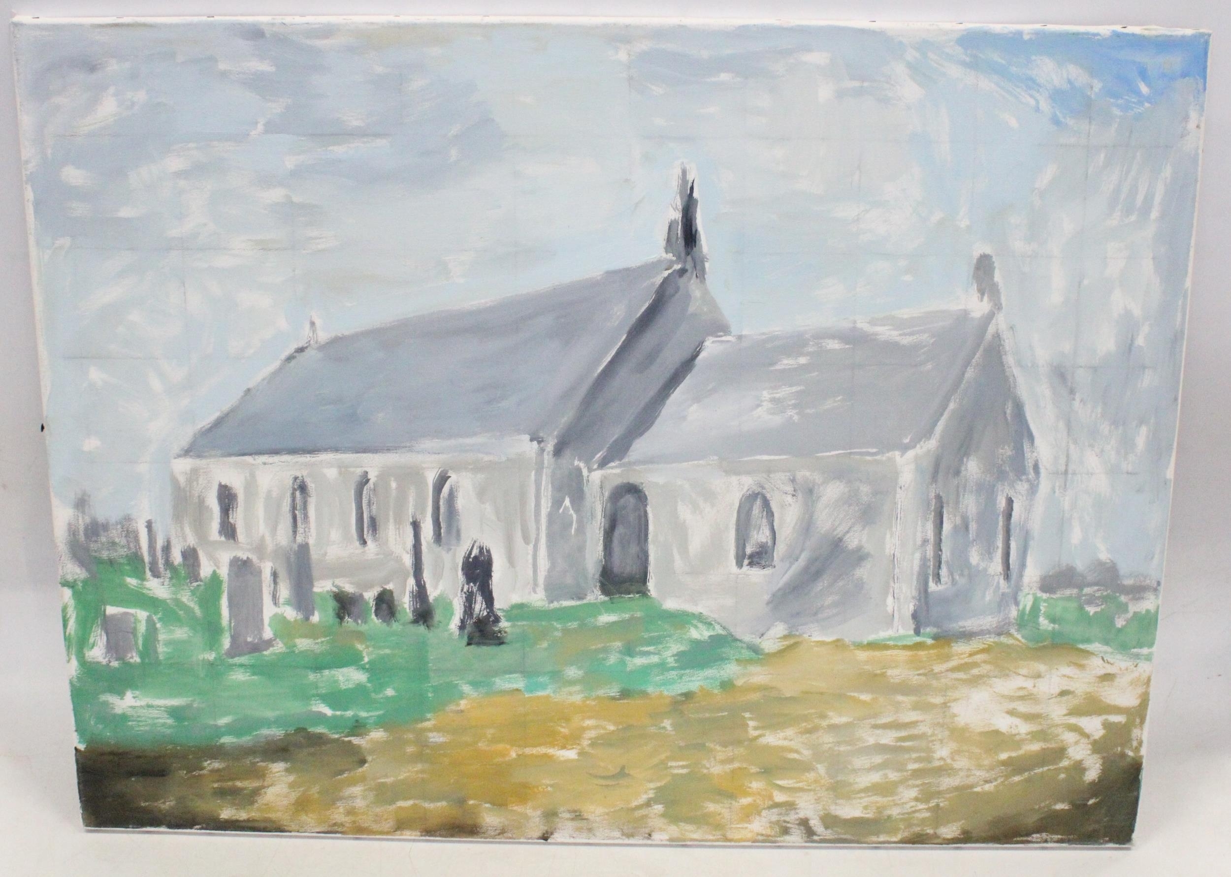 Eric Ritchie | untitled church and graveyard | MutualArt