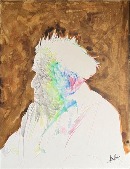 Raymond Moretti | Portrait of David Ben Gourion, b - Lot (1979) | MutualArt