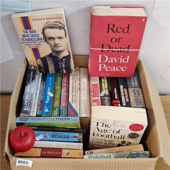 David Peace | Mixed lot of sports and football-themed books, featuring ...