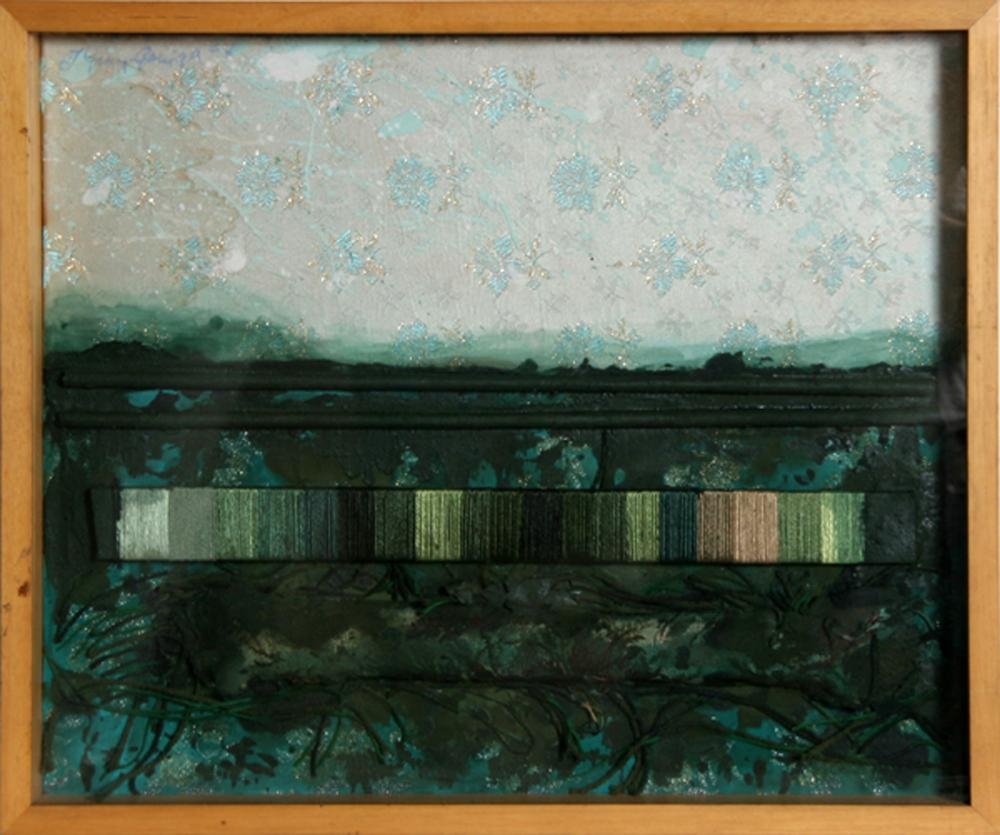 Josep Grau Garriga | Green Color Chart and Floral Wallpaper (1980 ...