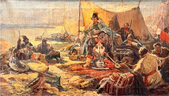 Constantin Aleksandrovich Westchiloff | On the Volga in the Old Days ...