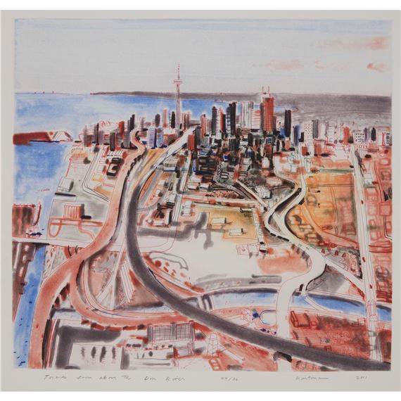 John Hartman | TORONTO FROM ABOVE THE DON RIVER (2011) | MutualArt