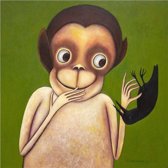 Richard Kimathi | Raven and Friend (from the monkey series) (2010 ...