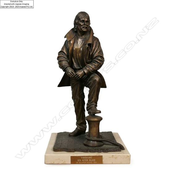Michael Weir | A bronze Michael Weir sculpture of Sir Peter Blake ...