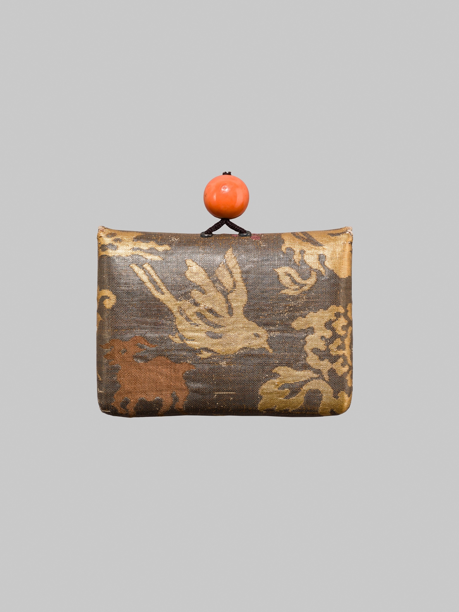Japanese School, 19th Century | A FINE SILK BROCADE TAKABO-IRE WITH A ...