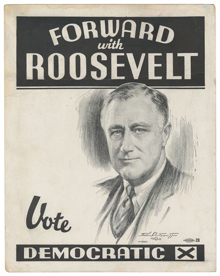 John Doctoroff | Forward with Roosevelt / Vote Democratic (1933 ...