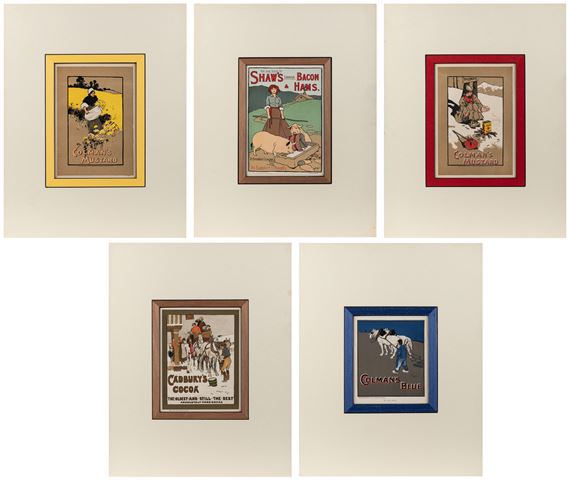 Various Artists | Group of 5 lithograph advertisements (Circa 1900s ...