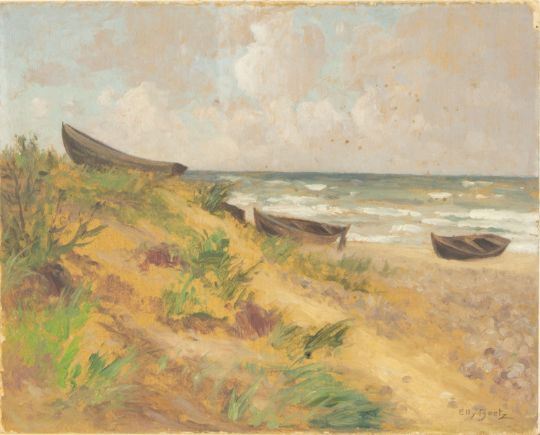 Elly Beetz | Fischerkähne am Bodden | MutualArt