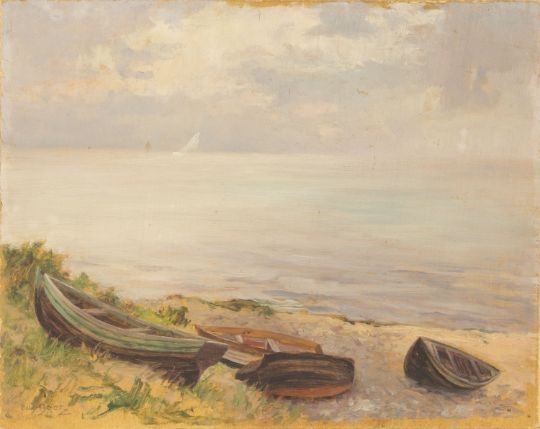 Elly Beetz | Fischerkähne am Bodden | MutualArt
