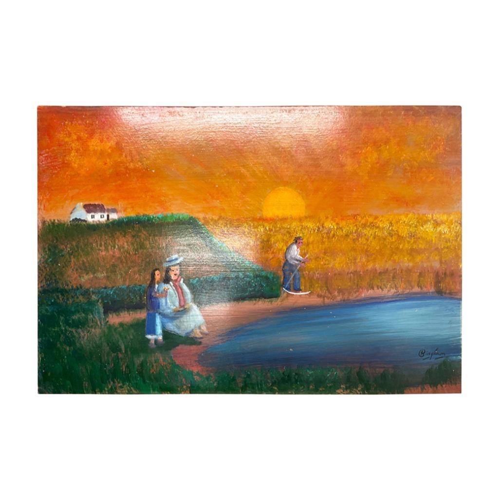 James Bingham | Lakeside Sunset | MutualArt