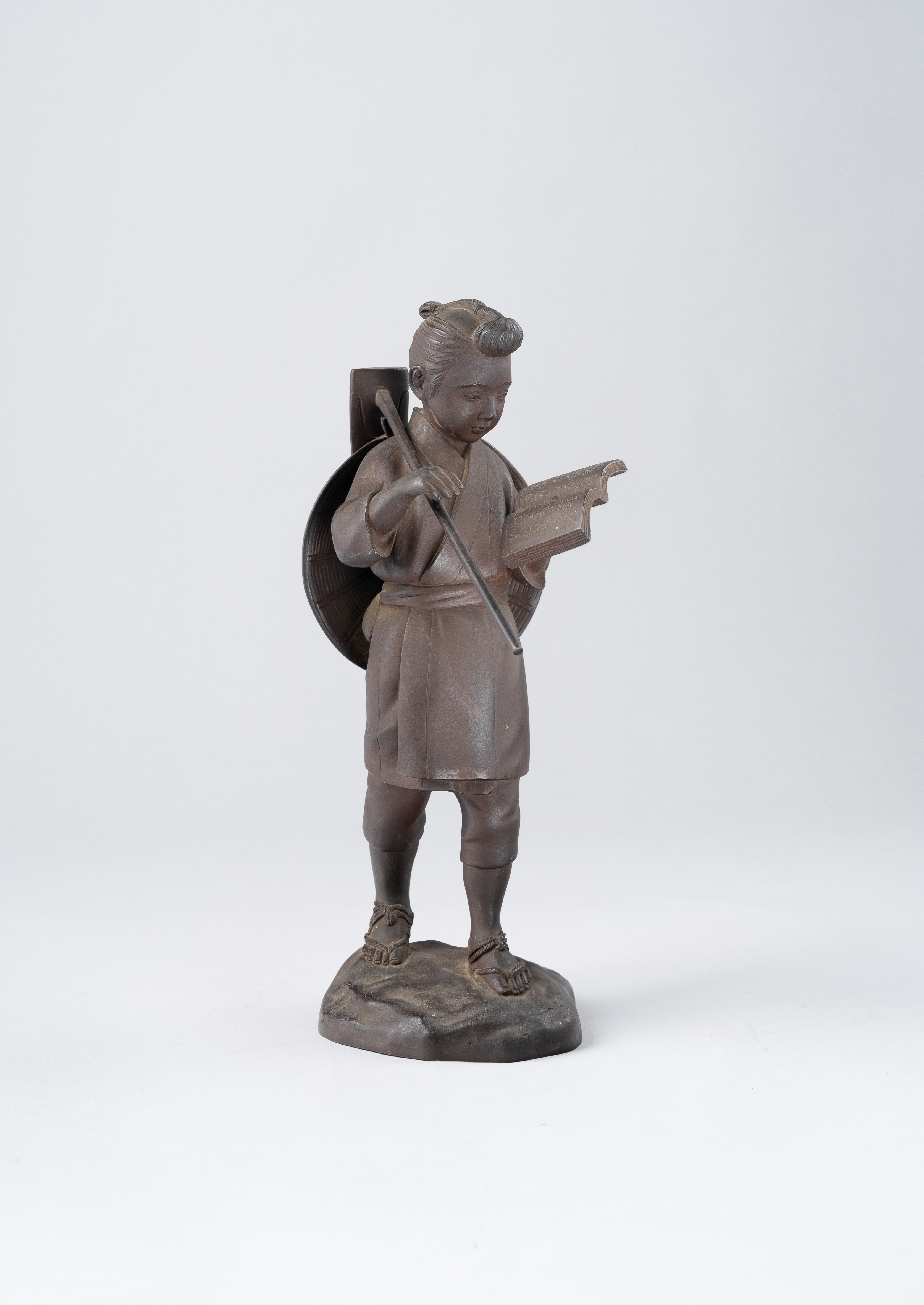 Japanese School | A JAPANESE BRONZE OKIMONO OF NINOMIYA SONTOKU (20th ...