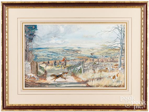 Michael Lyne | Michael Lyne American/British 1912-1989) gouache on ...