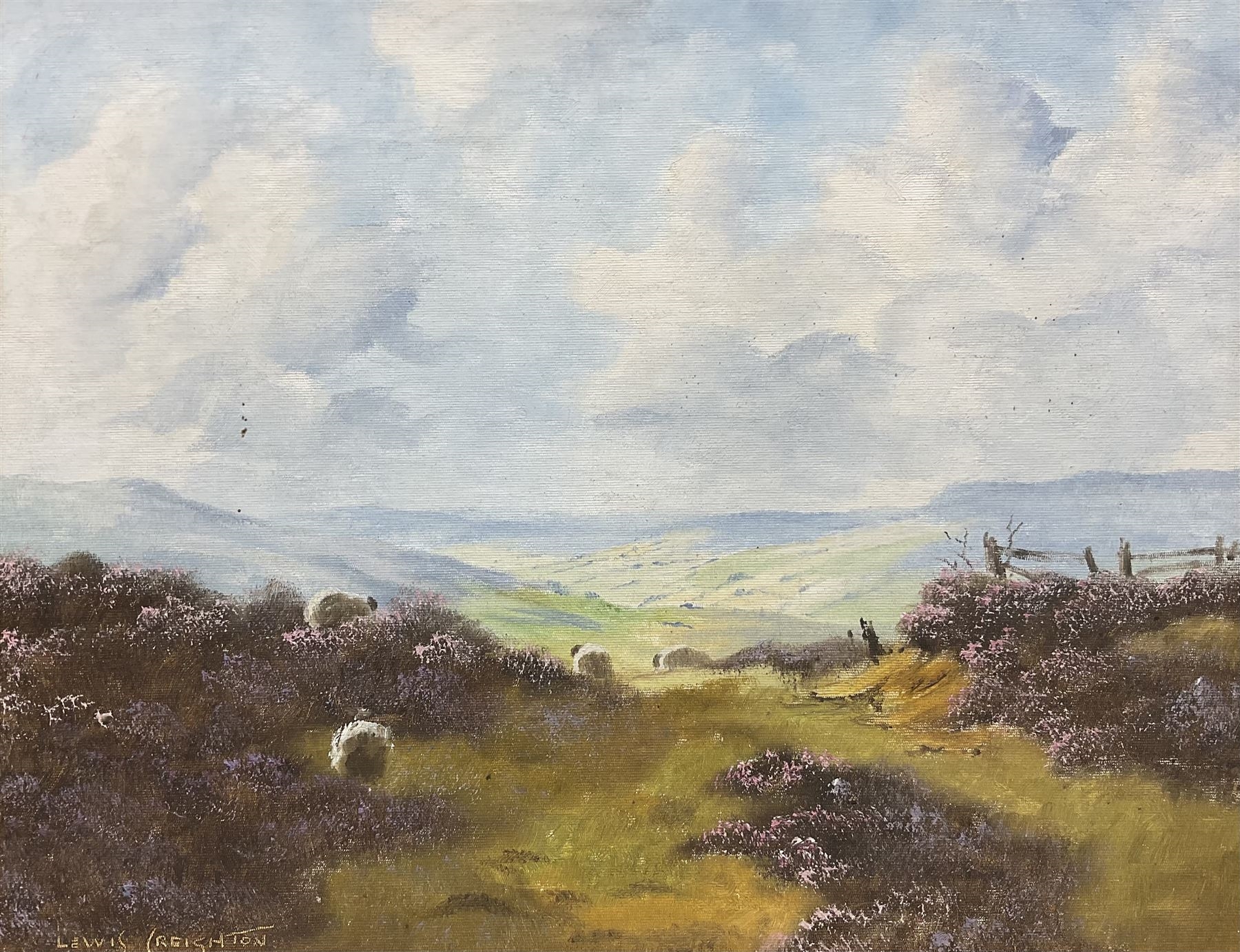 Lewis Creighton | Sheep in the Heather | MutualArt