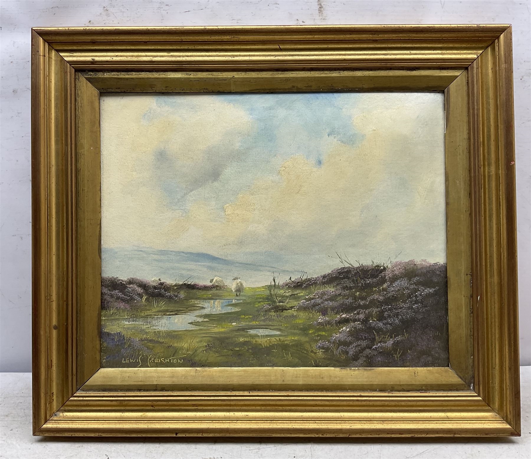 Lewis Creighton | Sheep Wandering the Moors | MutualArt