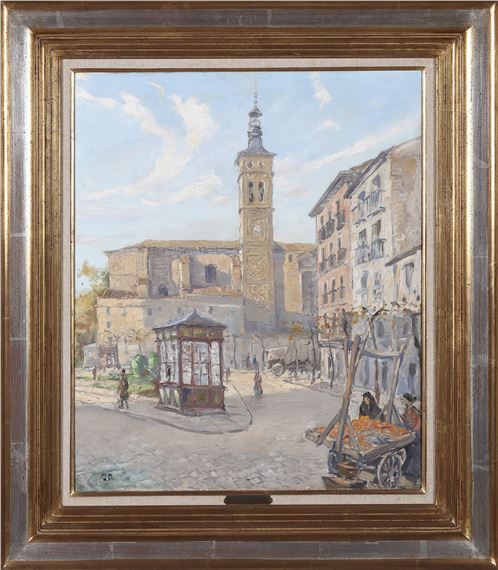 Juan Bayón Salado | Plaza de San Miguel de Zaragoza (1913) | MutualArt
