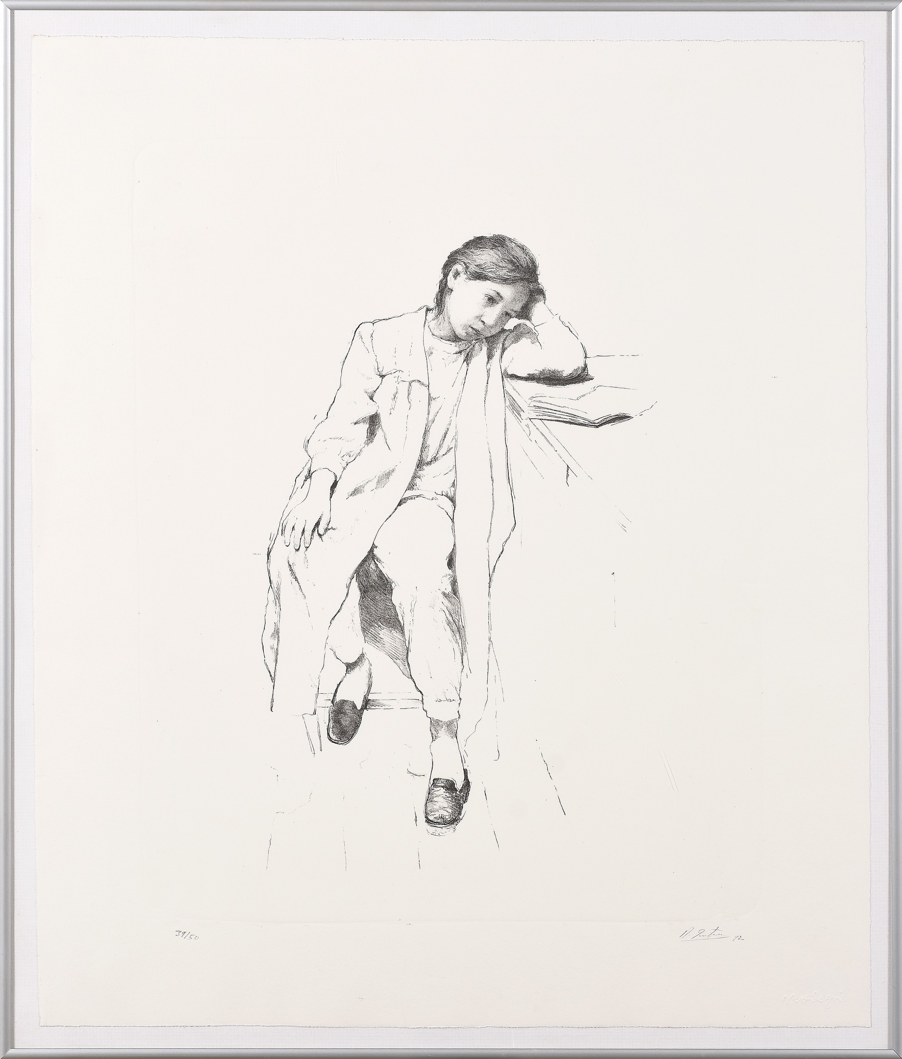 Daniel Quintero | Niña pensativa | MutualArt