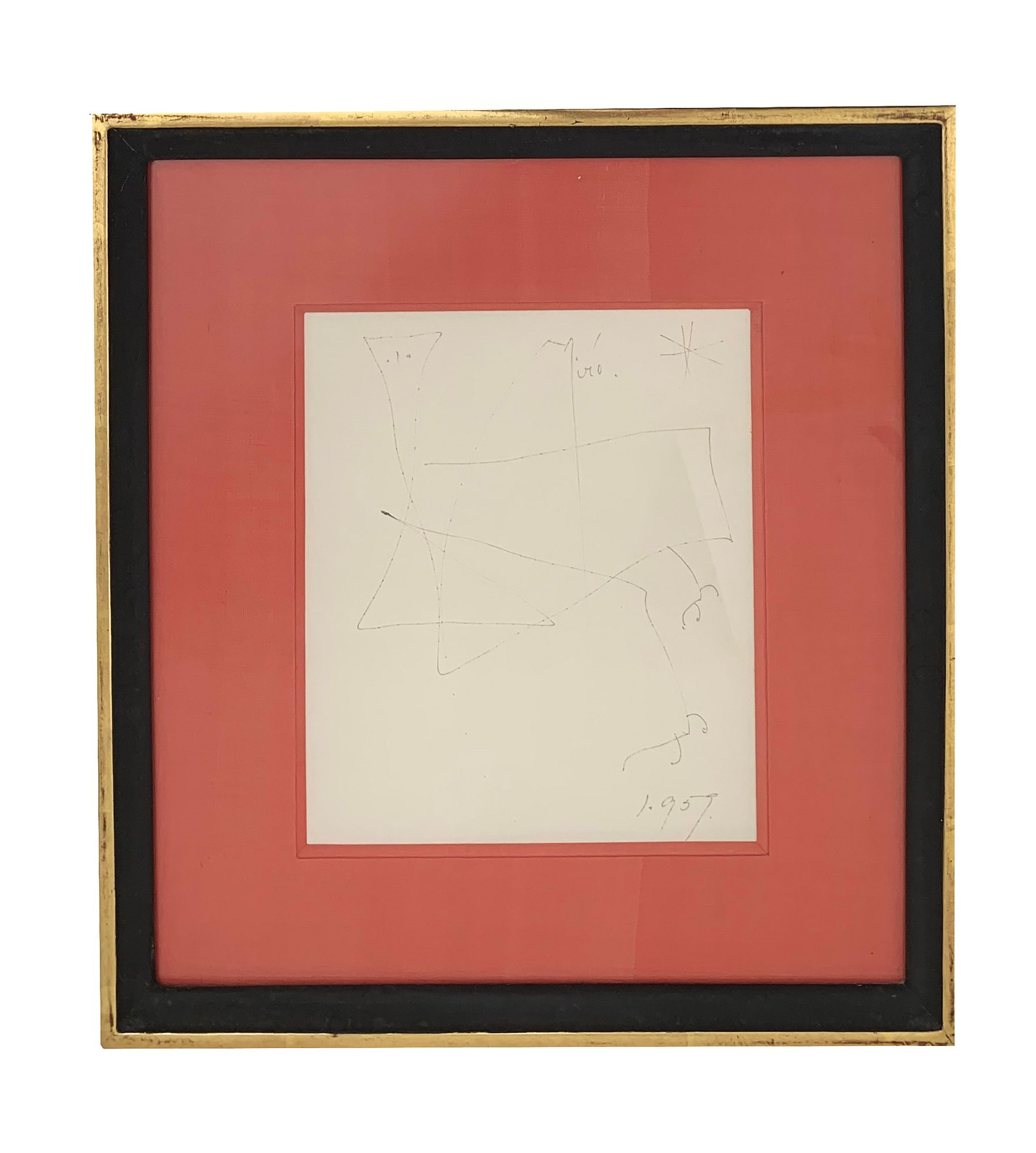 Joan Miró | Joan Miro Pencil Drawing (1959) | MutualArt
